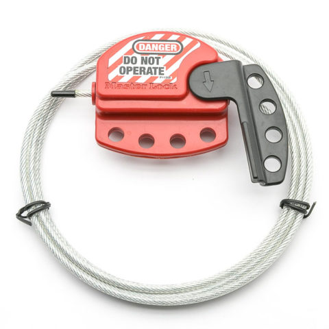 Cablock Bloqueo para válvulas y disyuntores + Cable de acero | Sister-Soft.